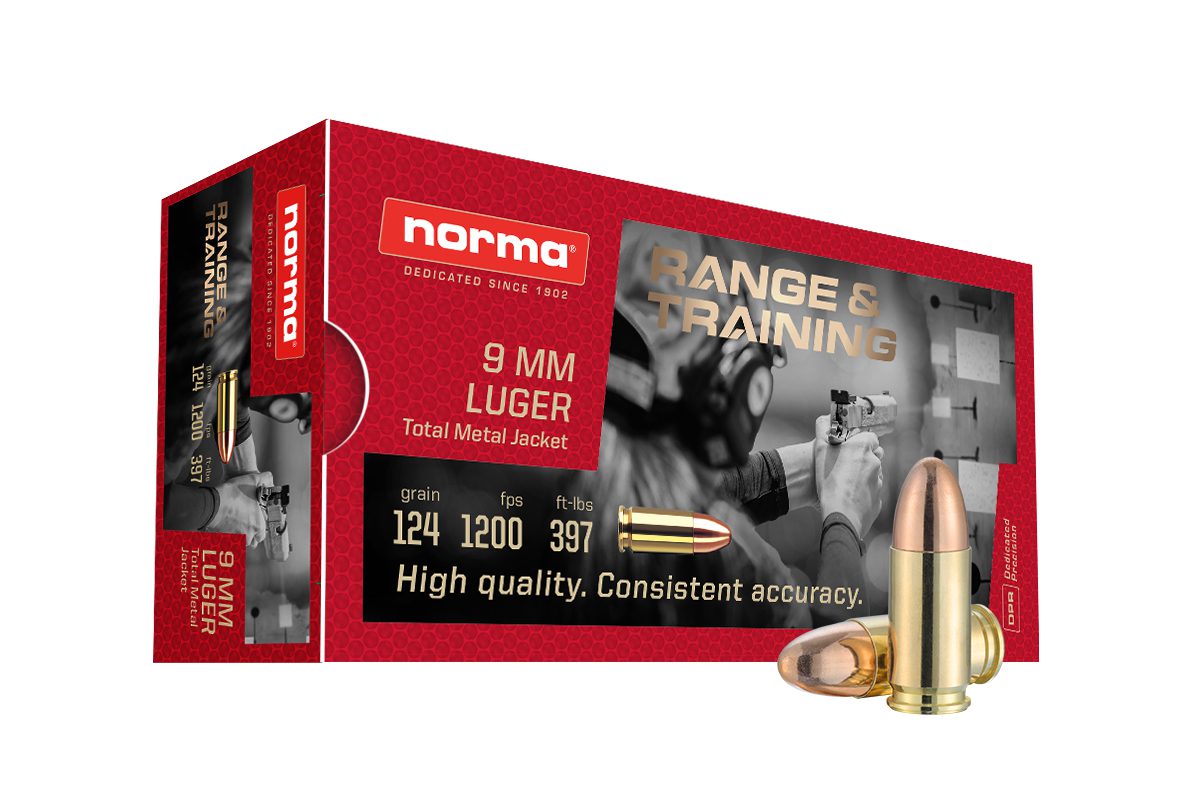 Norma Range & Training - 9mm 124gr Total Metal Jacket (TMJ)
